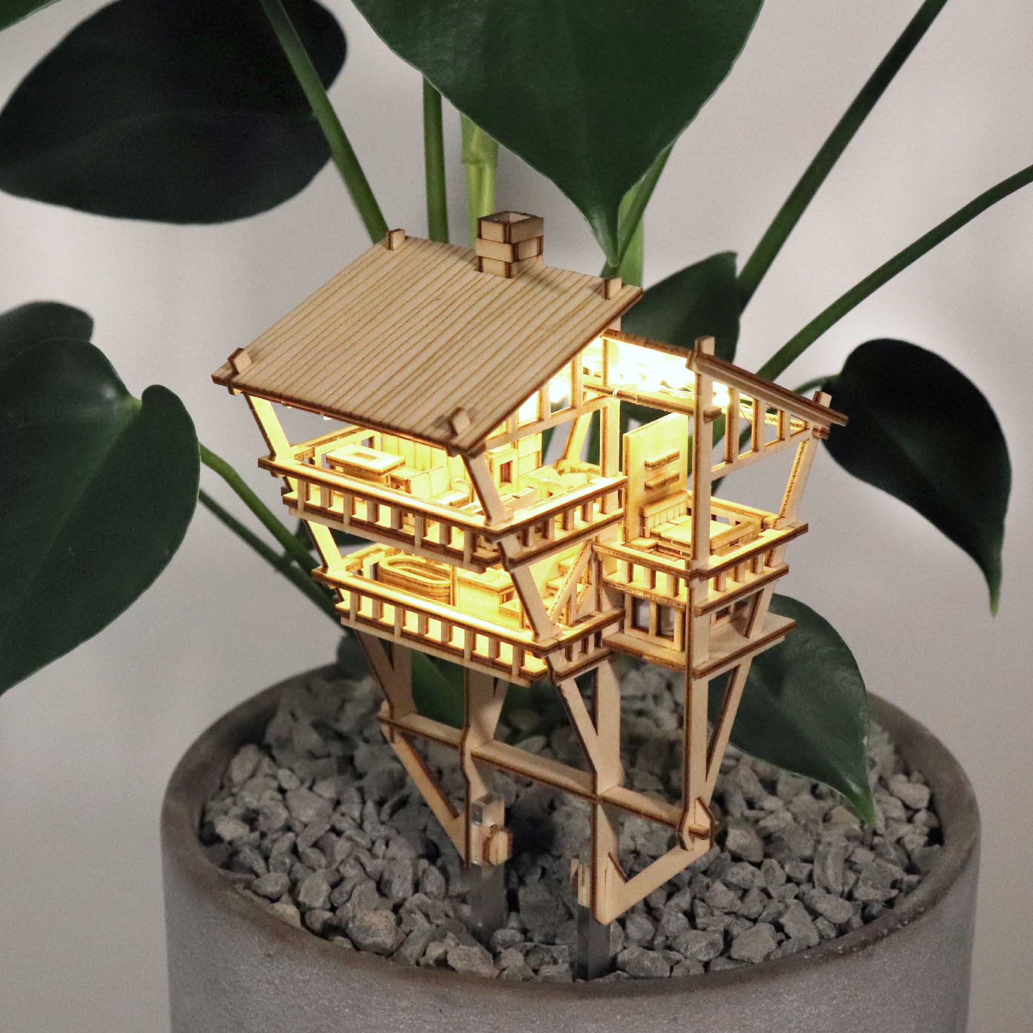 Tropical Lookout Wooden Model | Tiny Treehouses – Tiny Treehouses LLC