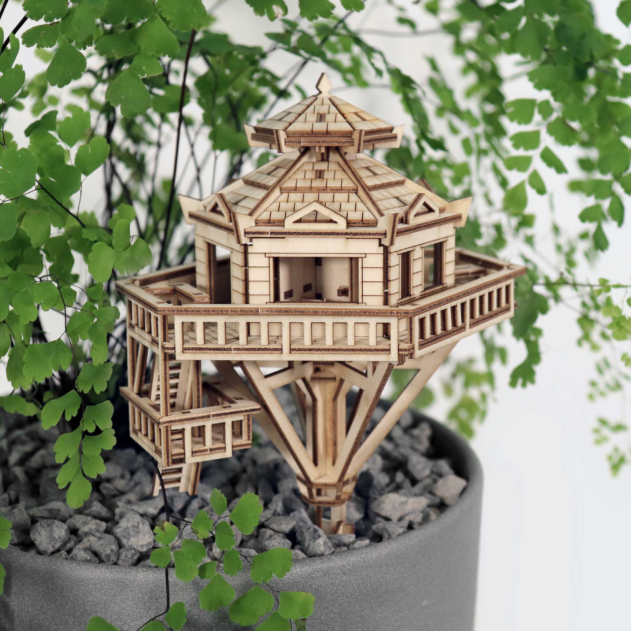Woodland Outpost Wooden Model | Tiny Treehouses – Tiny Treehouses LLC